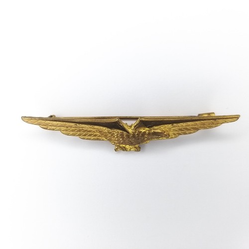 Original 1943 WWII Italy Fascist Air Force Aviator Pilot Wings Pin ...