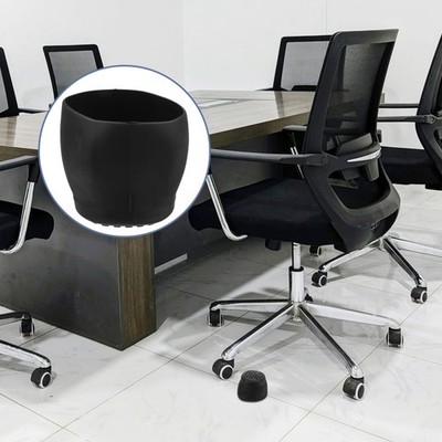 5 Pcs Chair Caps Replacement Plastic Feet Bars Stool Leg Black ...