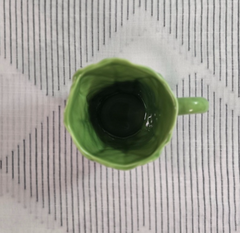 Threshold 10 oz. Stoneware Green & White Cabbage Cup & Saucer Set | eBay