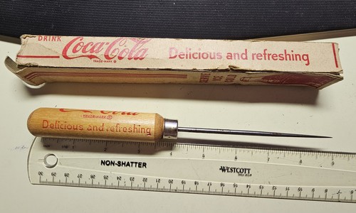 1930-40s DRINK Coca Cola-Delicious and refreshing- ICE PICK + original ...