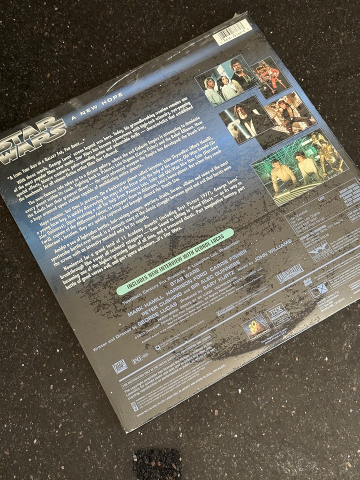 Star Wars THX Widescreen Trilogy – Factory Sealed LaserDisc Lot ...