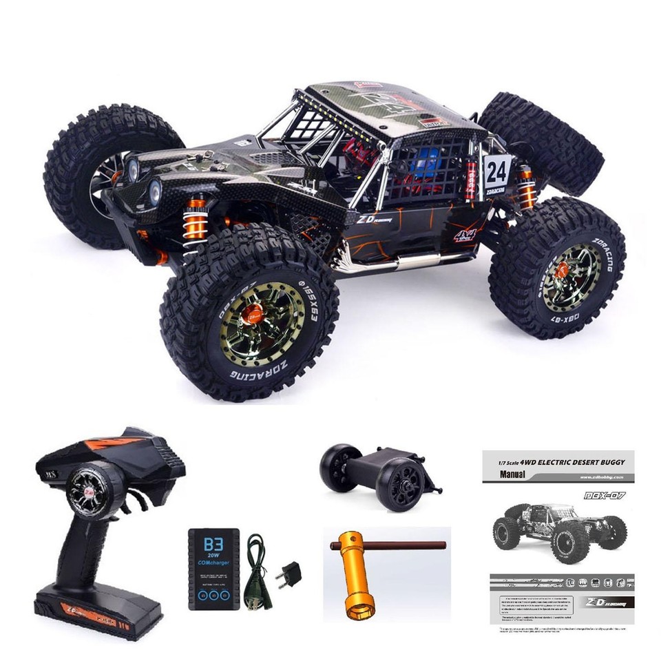 ZD Racing DBX-07 1/7 2.4G RC Off Road Car 4WD Buggy RTR Vehicle ...