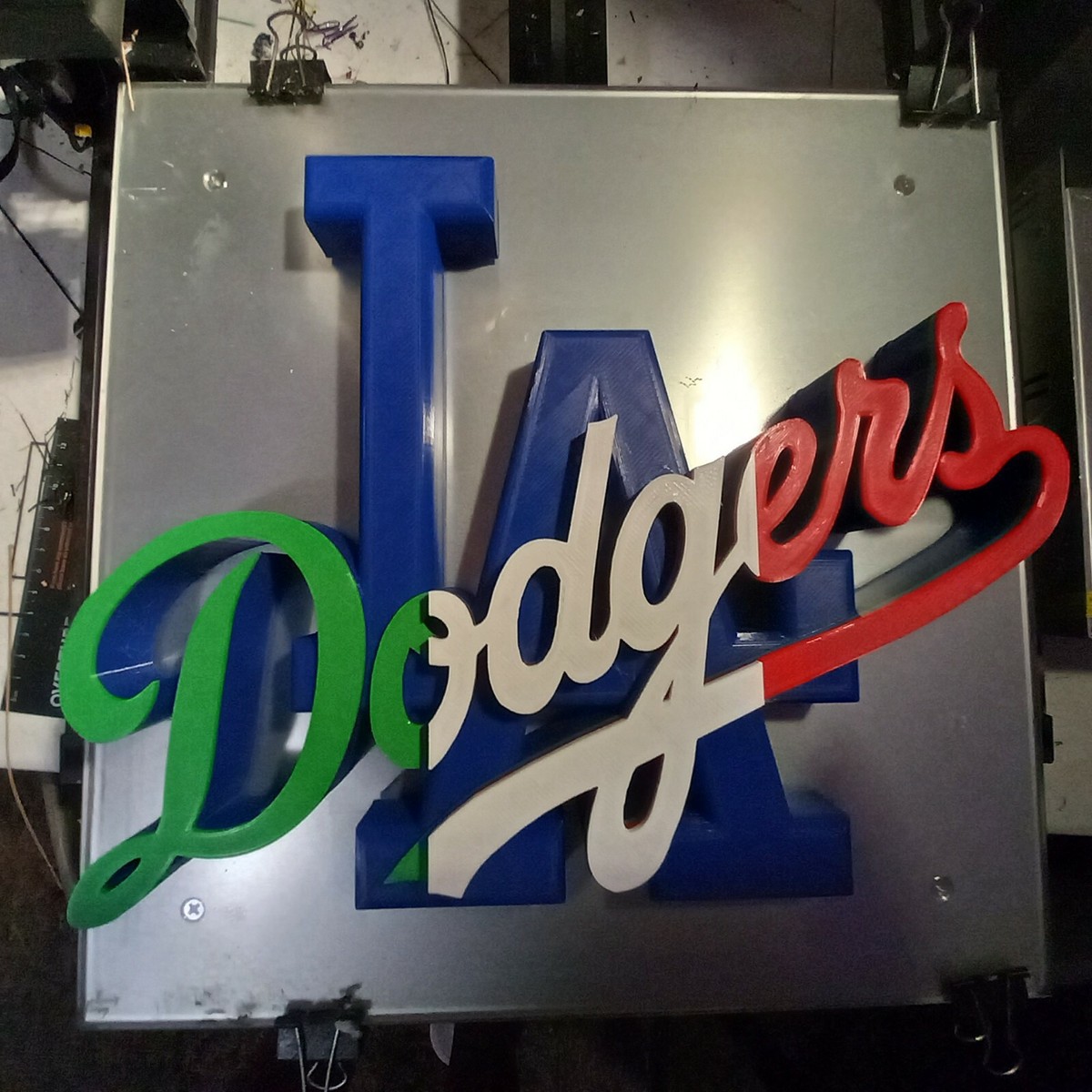 Los Angeles Dodgers Logo 3d Fan Foam Logo Sign