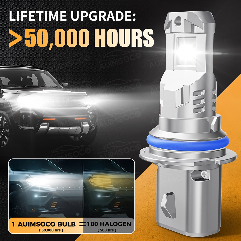 For GEO TRACKER 1989-1997 6000K 9004 Front LED Headlight Bulbs High/Low ...