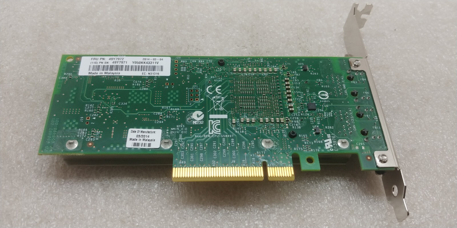 IBM Intel X540-T2 2 Port 10GB Dual RJ45 Ethernet Network Adapter High ...