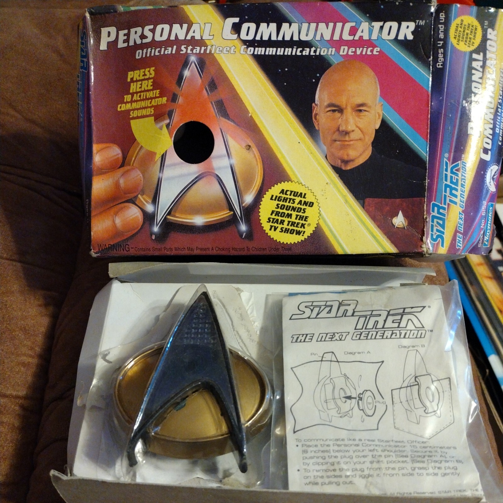 Star Trek Next Generation Personal Communicator Vintage Playmates 1992 ...