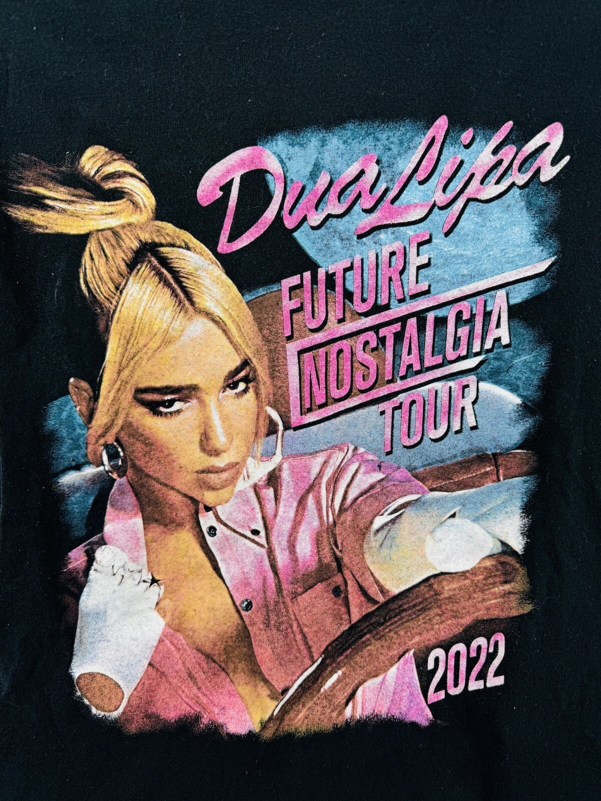 2022 Dua Lipa Future Nostalgia Tour Rare T Shirt Woma… - Gem