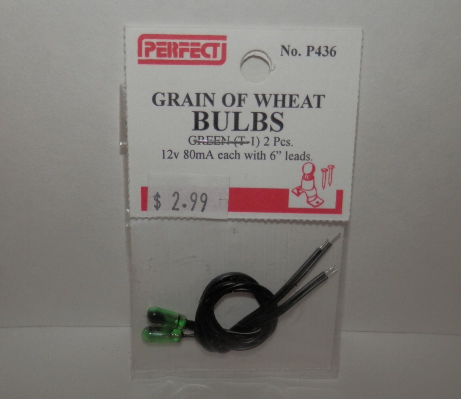 Perfect Grain of Wheat Bulbs Green (2pcs) #P436 NIP | eBay