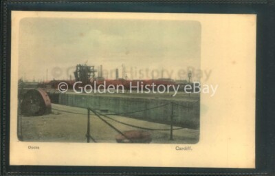 VINTAGE DOCKS AT CARDIFF POSTCARD UNPOSTED | eBay