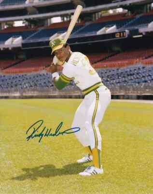 Rickey Henderson Autographed Signed Oakland Athletics 8x10 Photo ...