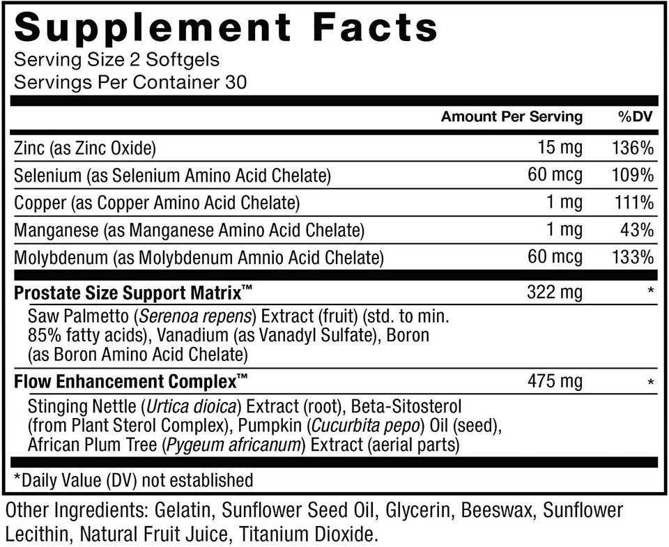 Force Factor Prostate Support Formula with African Plum Tree 60 ...
