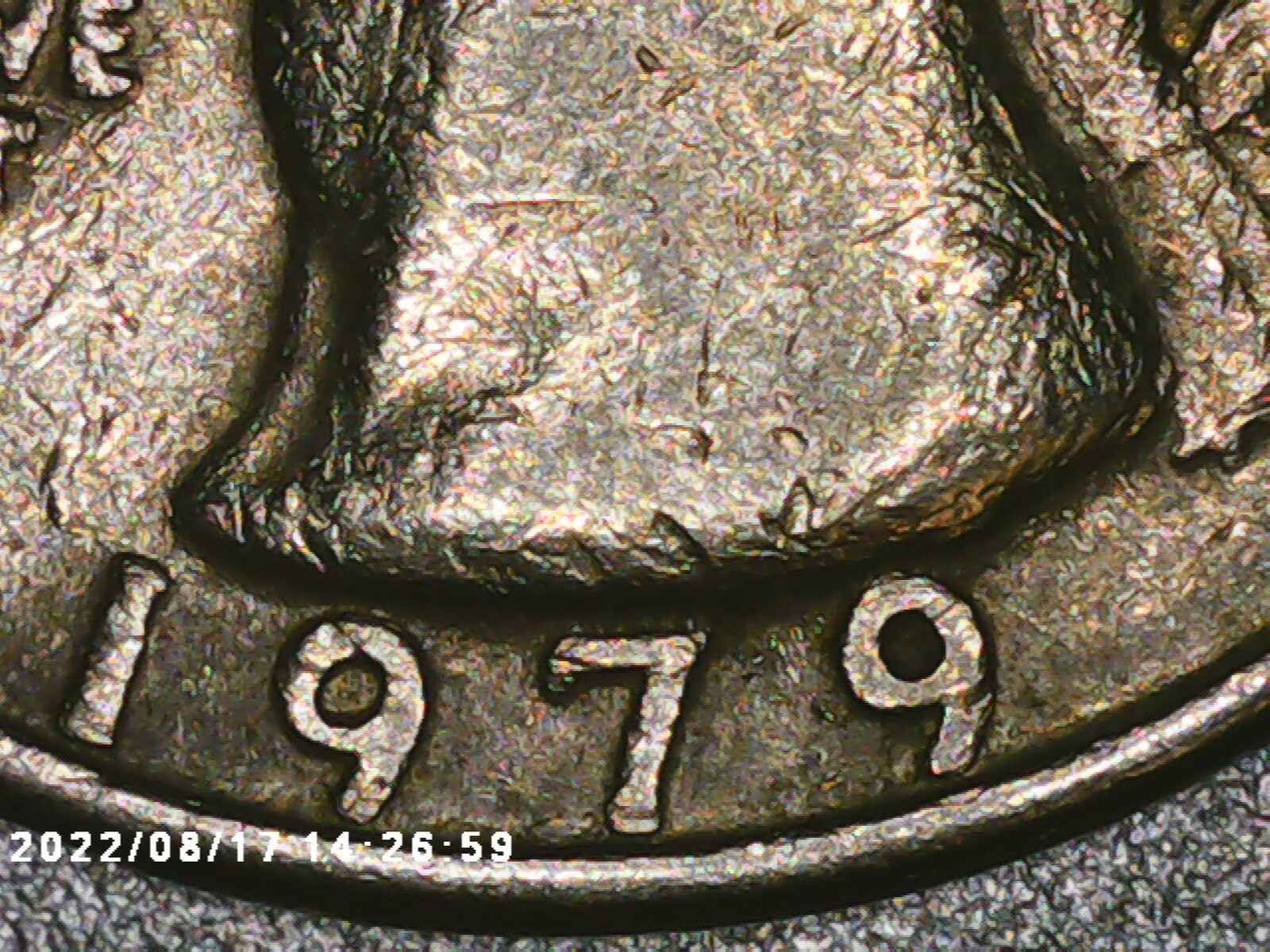 1979 Quarter Error Filled D. DDR OLIVE BRANCH, “E” Error On Word ...