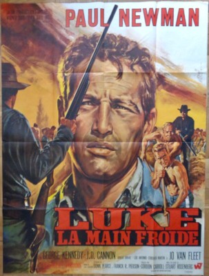 COOL HAND LUKE French Grande movie poster 47x63 PAUL NEWMAN 1967 JEAN ...