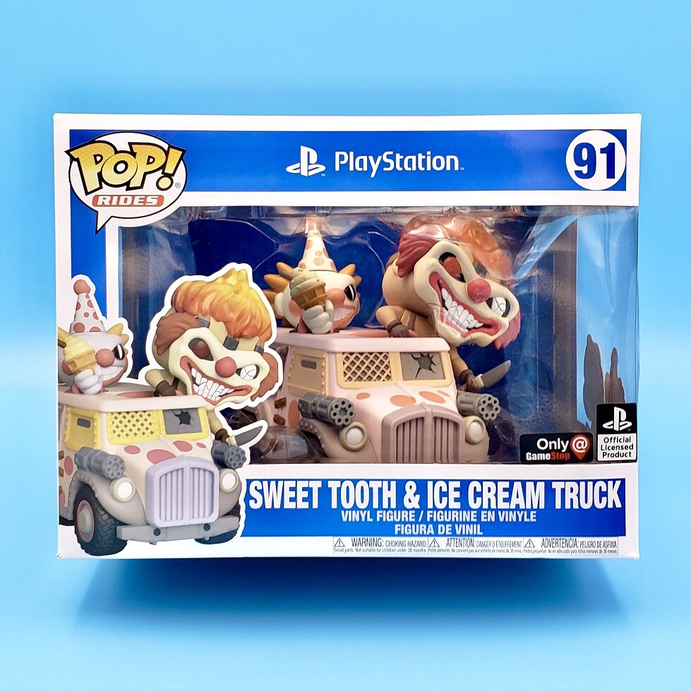 Funko POP! Rides Twisted Metal Sweet Tooth & Ice Cream Truck Figure ...