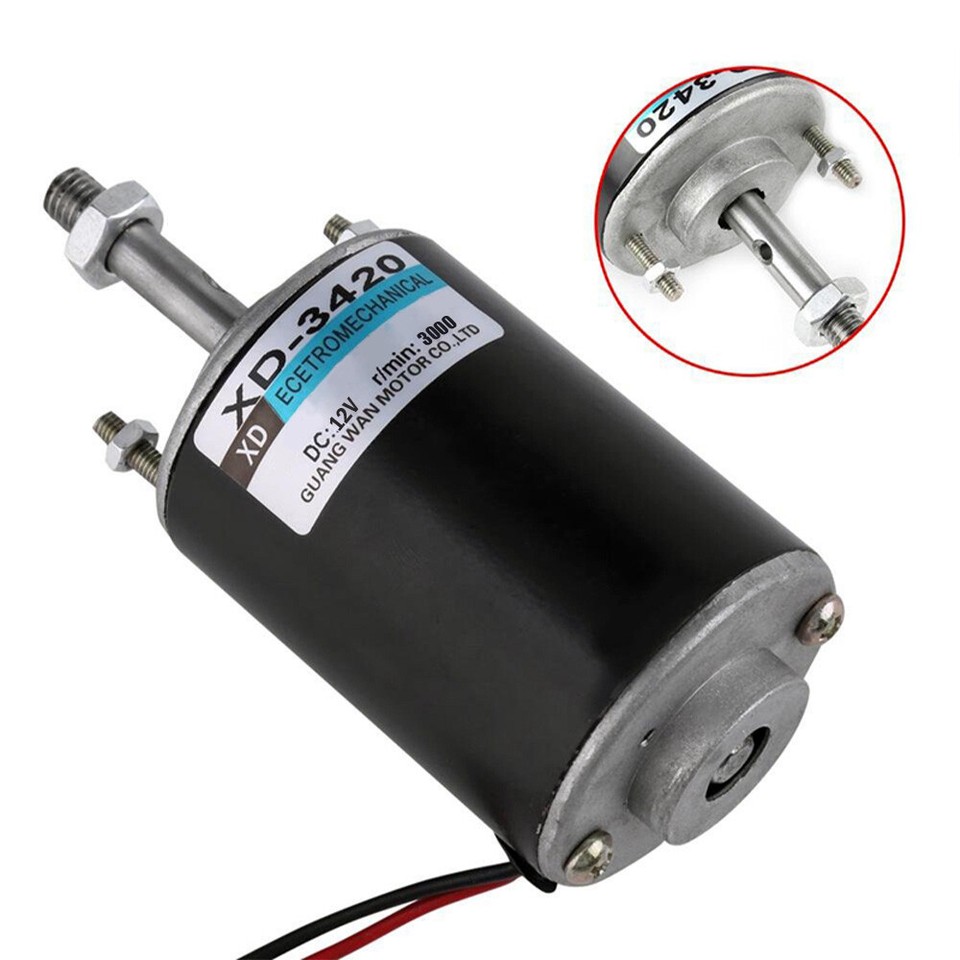 30W 3000RPM 12V Permanent Magnet Electric DC Motor High Speed Generator ...