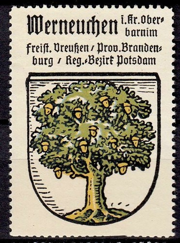 413543/ Reklamemarke – Kaffee Hag – Wappen von Werneuchen / Brandenburg ...