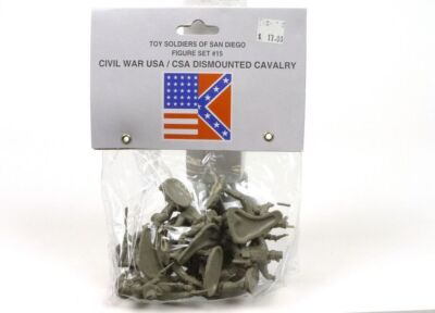 Toy Soldiers Of San Diego Civil War CSA Dismounted Cavalry Set 15 Gray ...