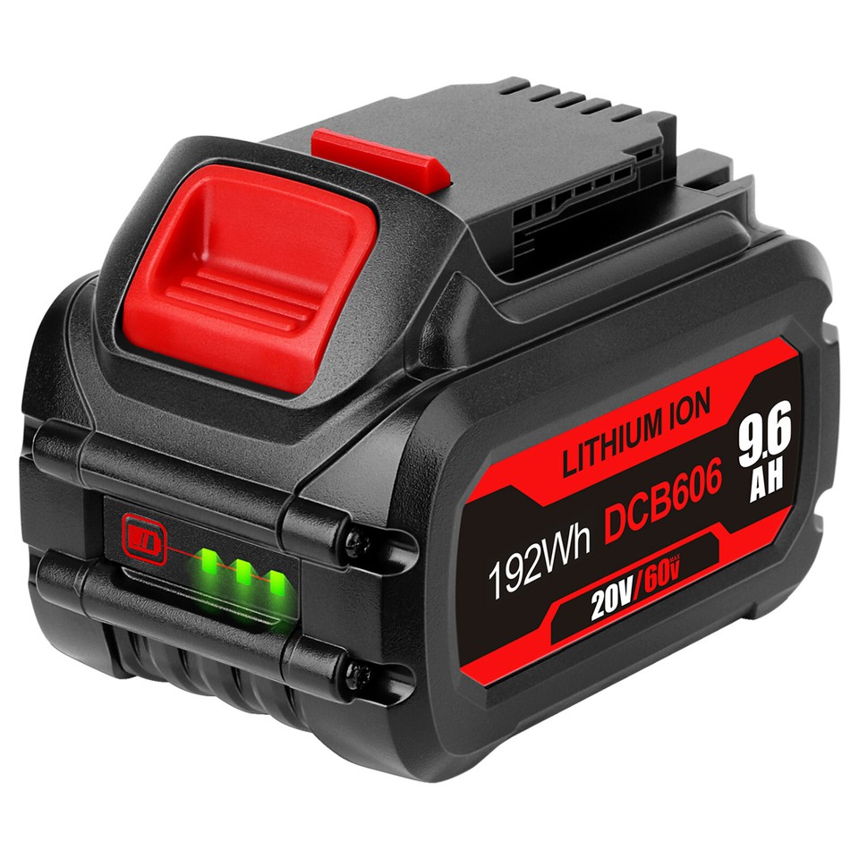 2PACK 9.6Ah Lithium-Ion Battery For DEWALT FLEXVOLT 20V/60V MAX DCB609 ...