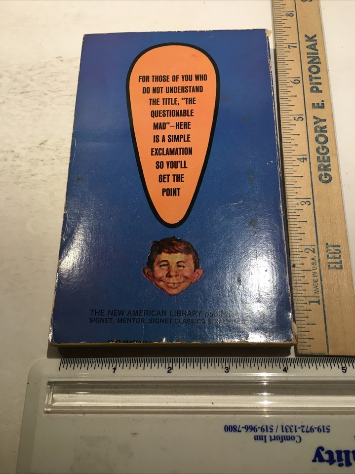 The Questionable MAD - Albert Feldstein (1967, Paperback) | eBay