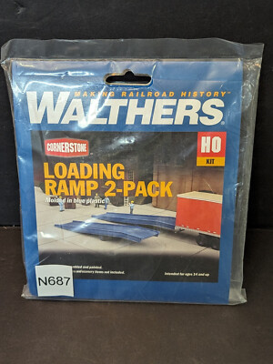 Walthers 933-4130 Loading Ramps Pkg (2) Kit HO Scale Train | eBay
