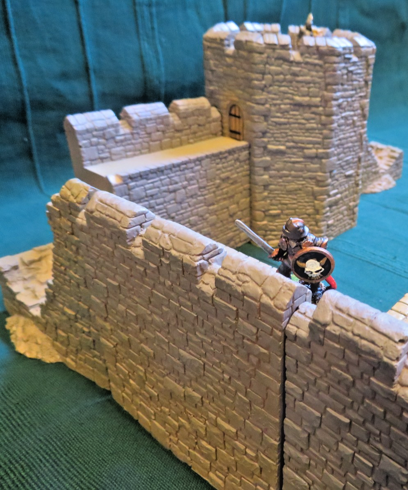 28mm Modular Wargames Medieval Castle painted resin + 2 Tents | eBay UK