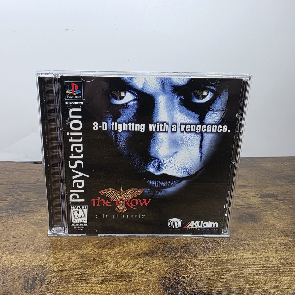 The Crow City of Angels PS1 PlayStation 1 CIB Complete w/ Reg Card ...