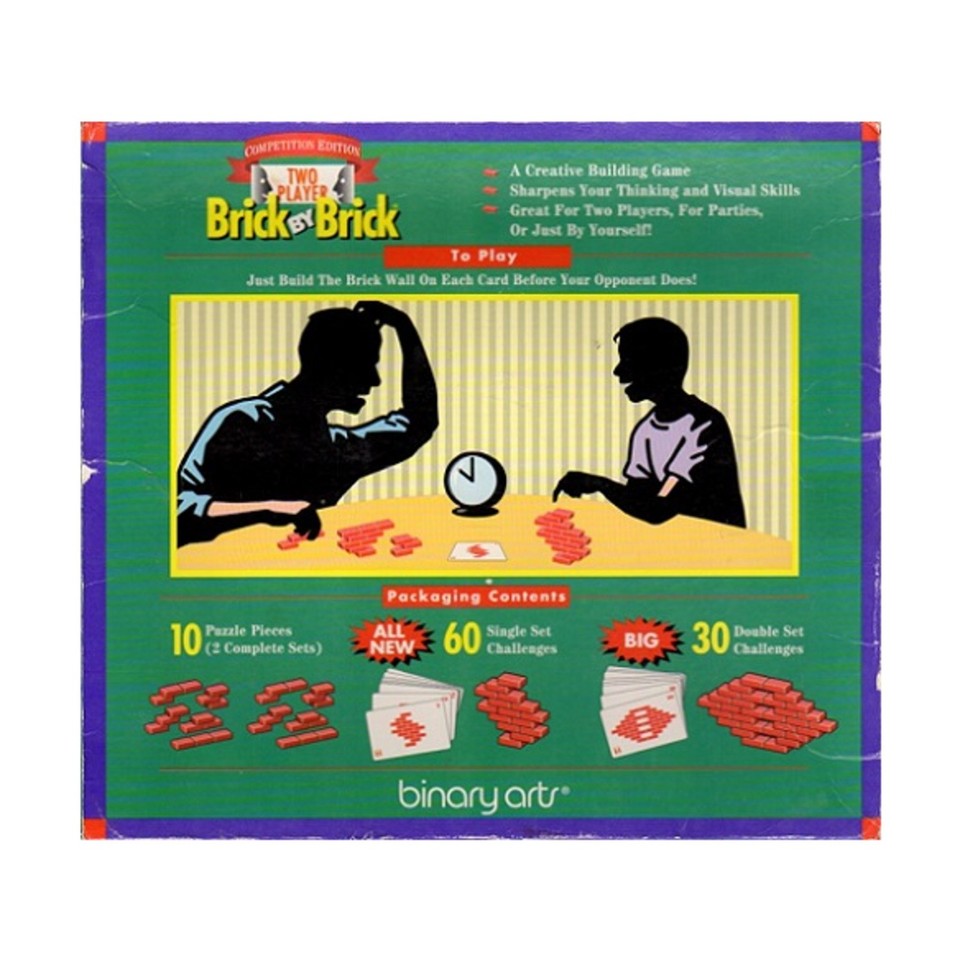 Binary Arts Boardgame Brick by Brick - Two Player Box Fair/EX ...