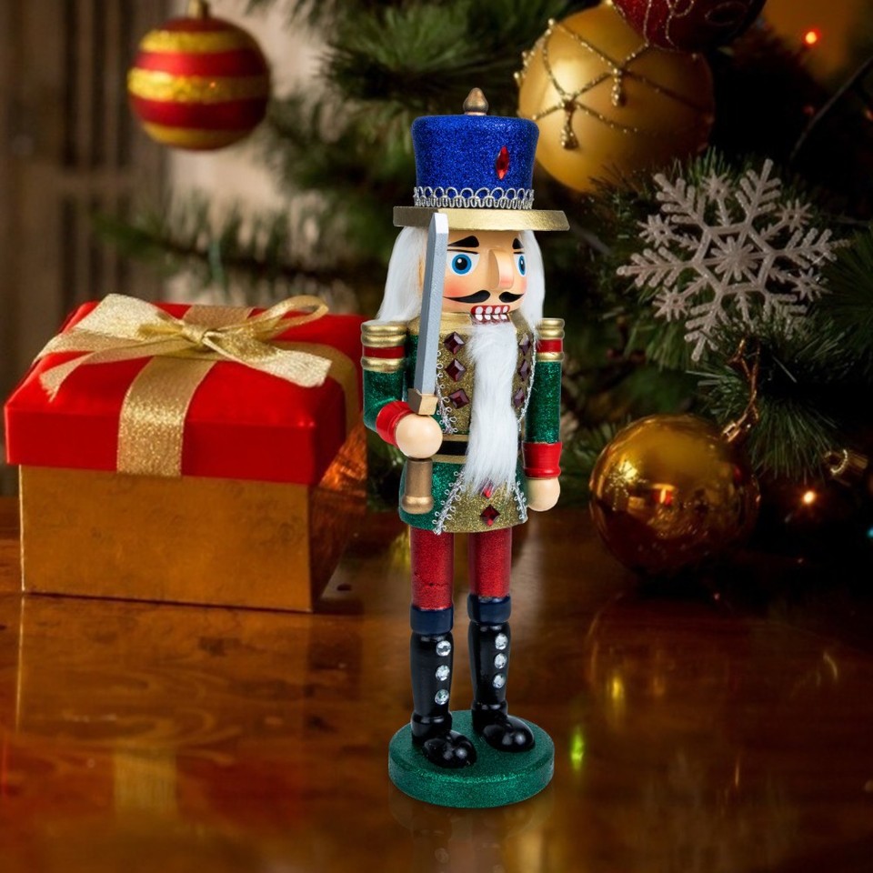 Christmas Nutcracker Adorn Nutcracker Statue Xmas Tabletop Ornament ...