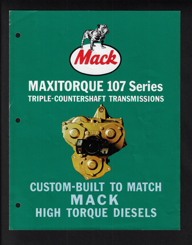 MACK MAXITORQUE 107 SERIES TRANSMISSIONS 4 PAGE BROCHURE | eBay Australia