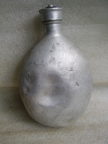 WW2 German Aluminium Canteen Water Flask Stamp SSL41/ESB39 | eBay