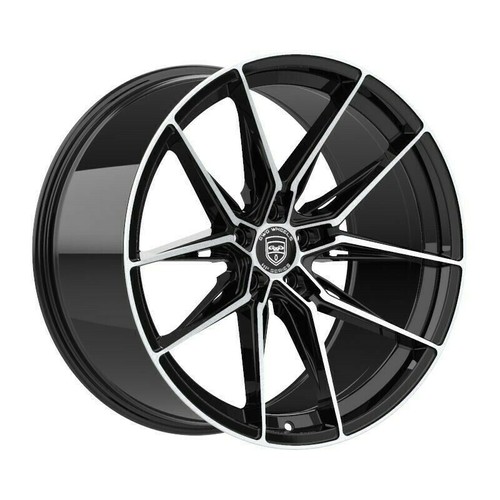 4 HP1 22 inch STAGGERED Black Rims fits INFINITI Q60 COUPE JOURNEY 2014 ...