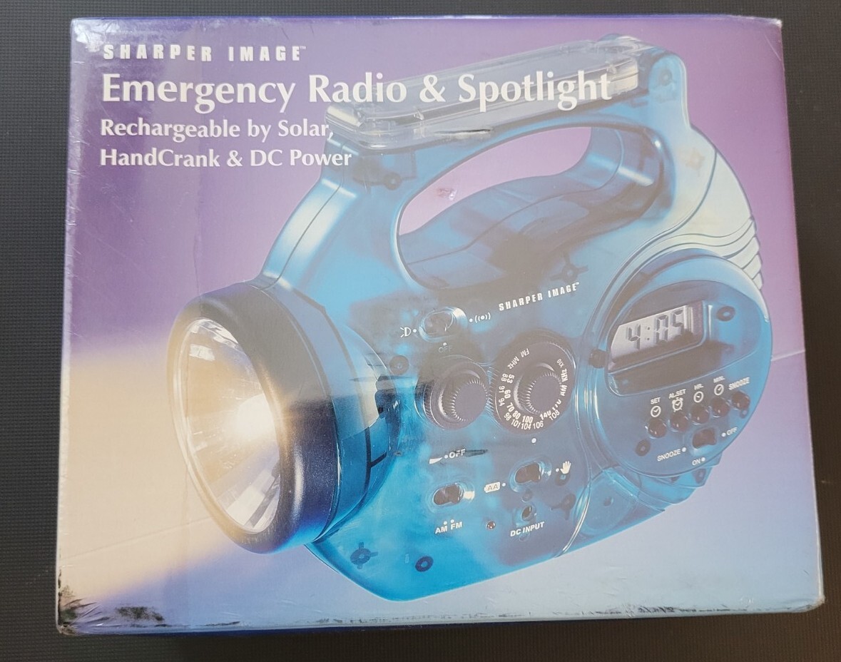 Sharper Image Emergency Radio And Spotlight | eBay