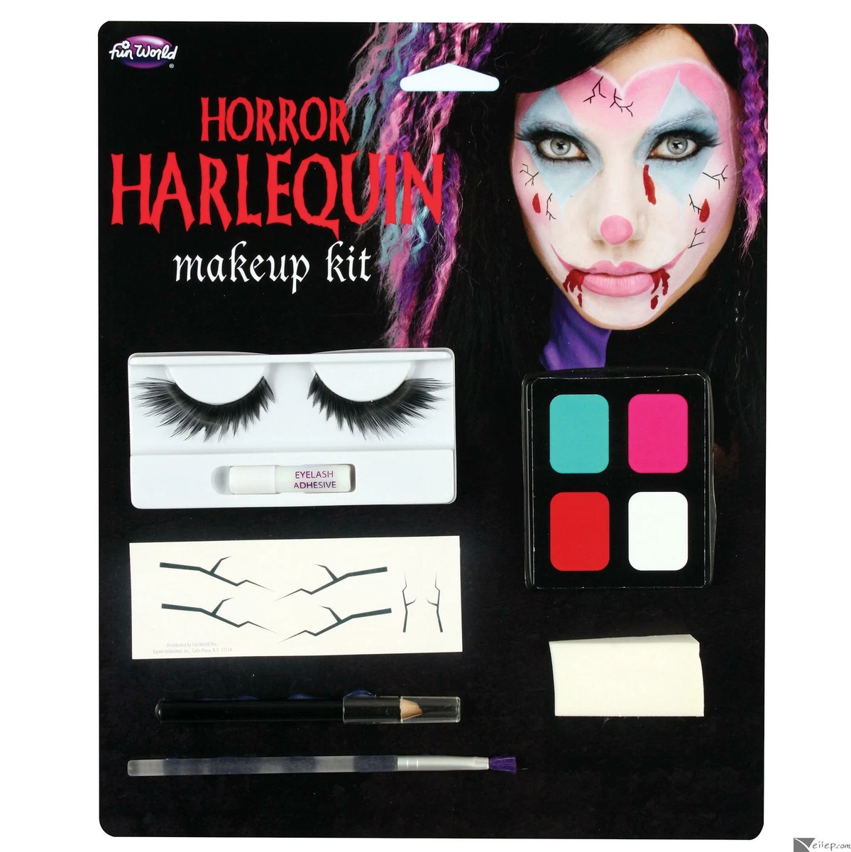 Harlequin Eye Makeup