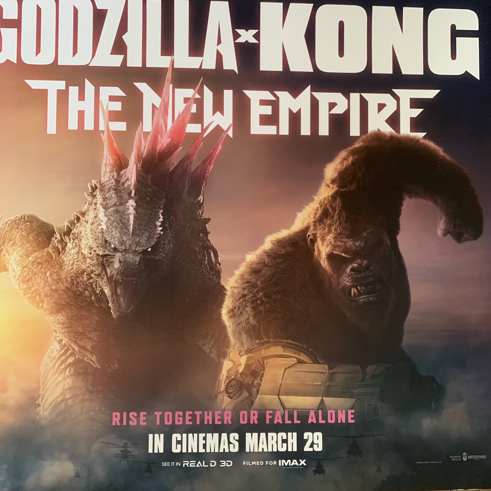 Godzilla X Kong The New Empire Original Quad | Grelly UK