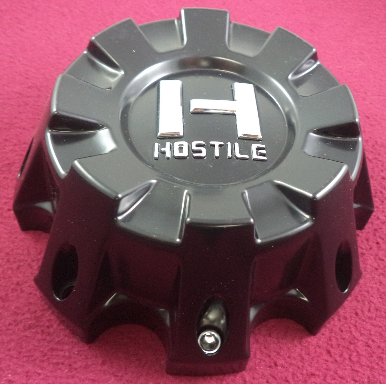 Hostile Wheels Matte Black Custom Wheel Center Cap # HC-8001-B / HC ...