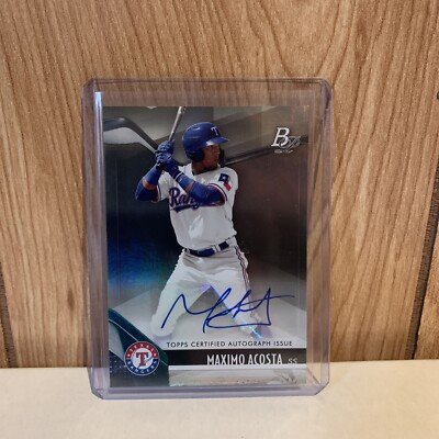 2021 Bowman Platinum Maximo Acosta Auto Rangers | eBay