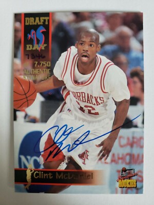 CLINT McDANIEL 1995 SIGNATURE ROOKIE On CARD AUTO CARD# 13. NEW. | eBay