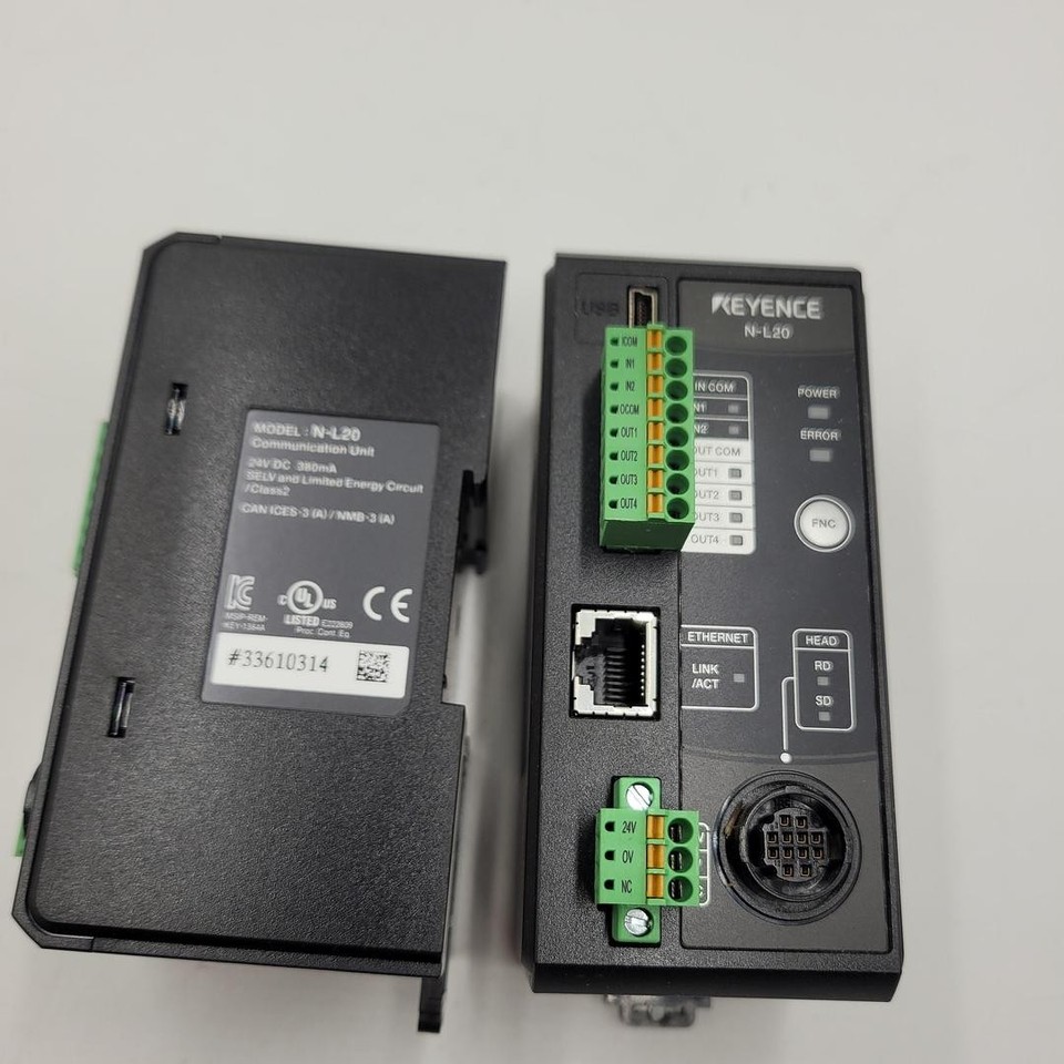 KEYENCE N-L20 COMMUNICATION UNIT 24V DC | eBay