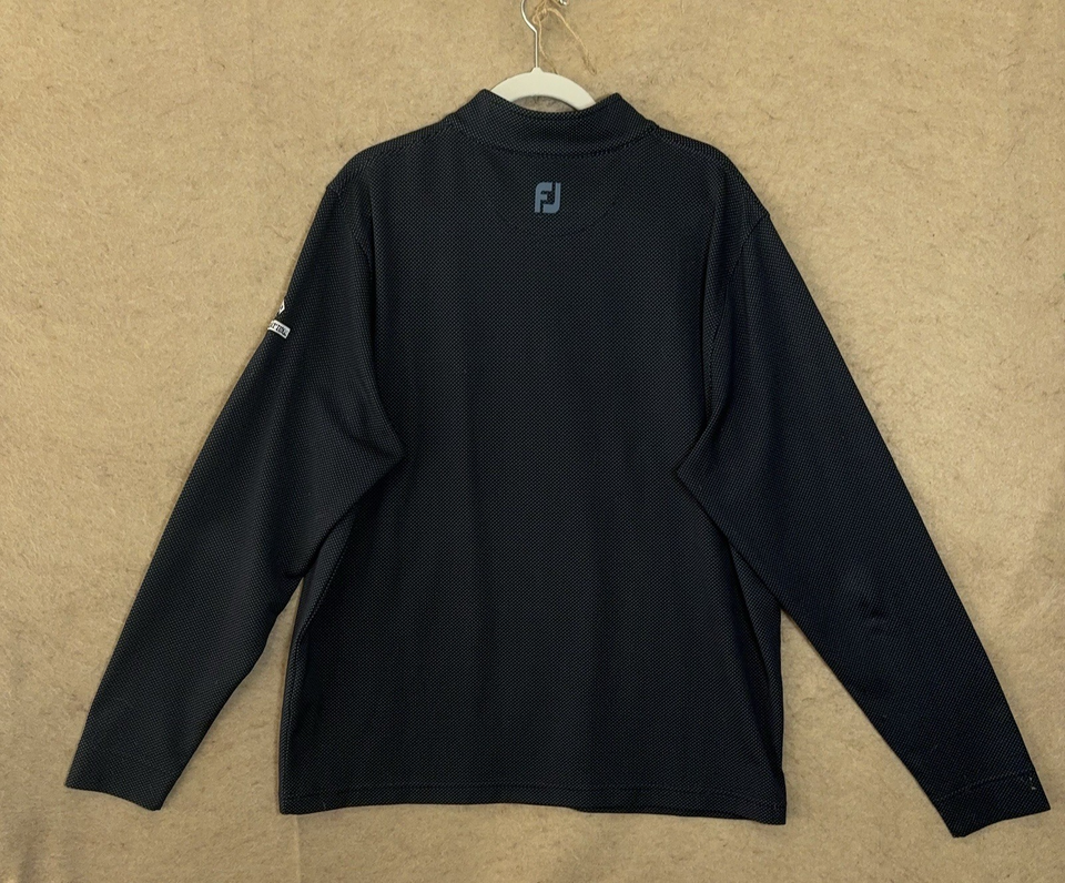 Footjoy FJ Golf Thermo Series Pullover XL Blue Micro Dot 1/4 Zip Mid ...