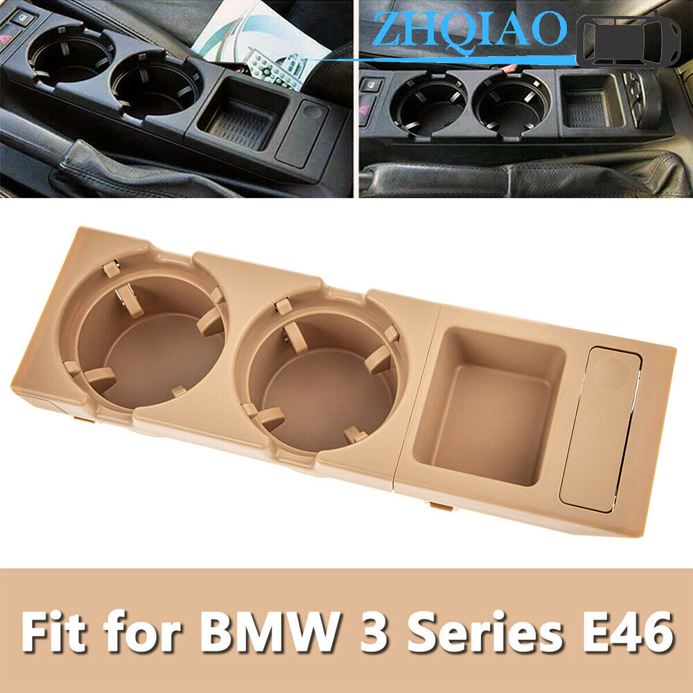 51168217955 Beige Cup Holder W/ Coin Holder Fit BMW E46 323i 325i 328i ...