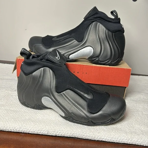 Nike Air Flightposite 830142-001 Black-Silver Original 1999 Sneakers 10 ...