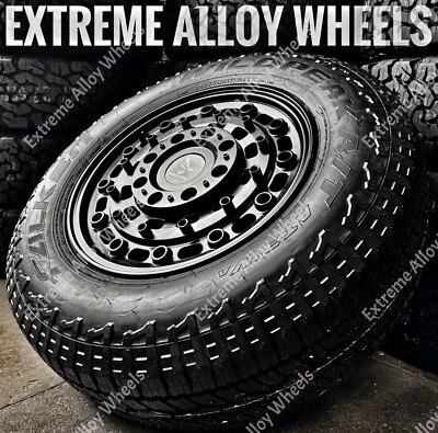 16" Black AT1 Alloy Wheels Fits Mercedes Sprinter 6x130 + Falken All ...