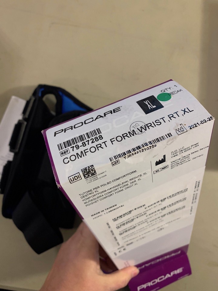 PROCARE Comfort Form Wrist Brace RIGHT X-Large NEW | eBay