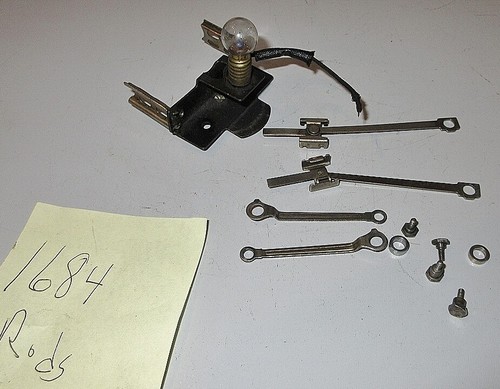 LIONEL #1684 PRE WAR STEAMER (2-4-2) STEAMER SIDE RODS/GUIDES/BRACKET ...