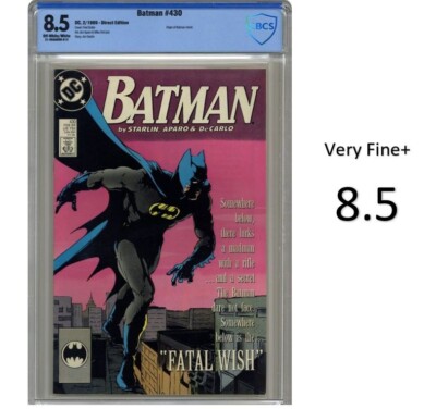 Batman #430 - Origin of Batman Retold! Vintage - CBCS 8.5 - Brand New ...