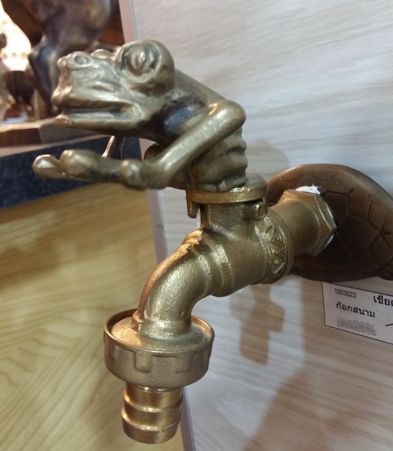 Tap Brass Frog Spigot Vintage Garden Hose Faucet Water 1/2" Yard ...