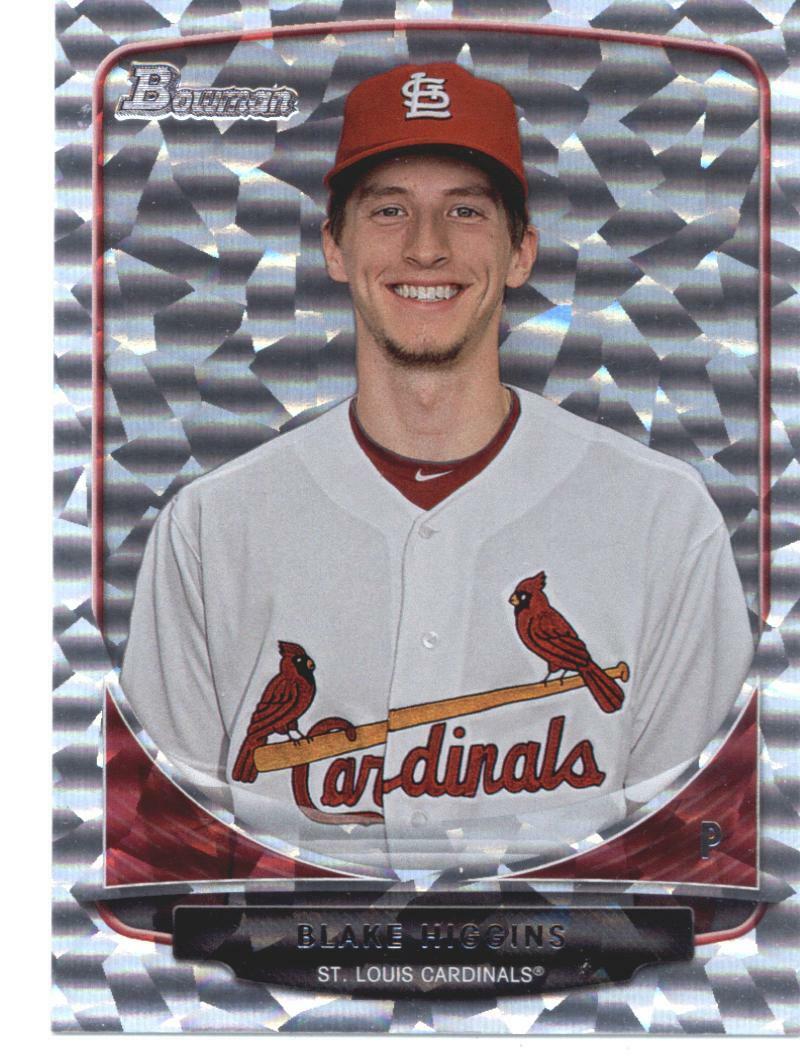 2013 Bowman Draft Draft Picks Silver Ice #BDPP90 Blake Higgins ...