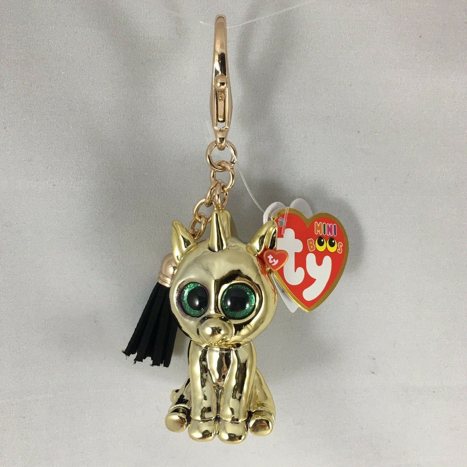NEW 2020 TY Beanie Boos Mini Boo Collectible Metal Key Clip - GOLD the ...