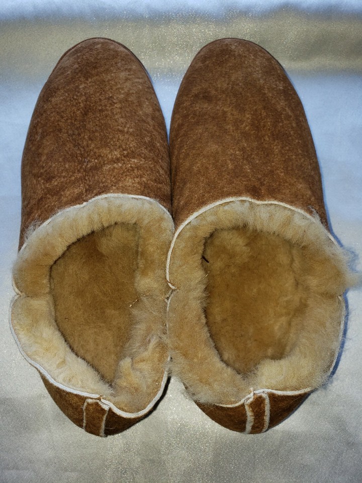 ROSS & SNOW Kristina Genuine Shearling Slippers Sz 9 | eBay