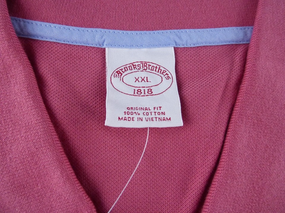 BROOKS BROTHERS POLO SHIRT 1818 Men's Pastel Colors ORIGINAL Fit XL 2XL ...